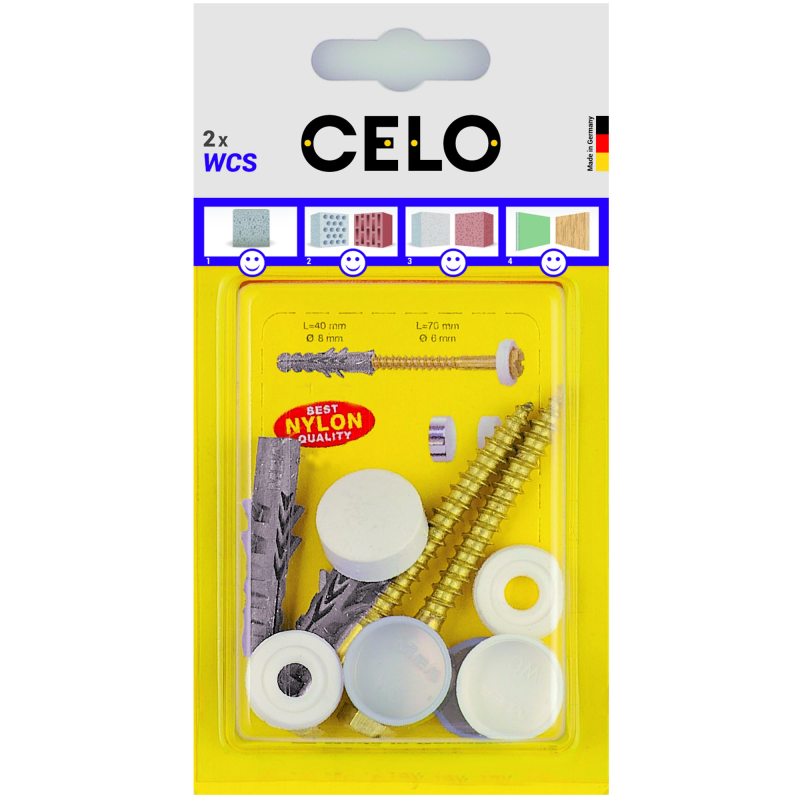 Blister Stand-WC-Befestigung